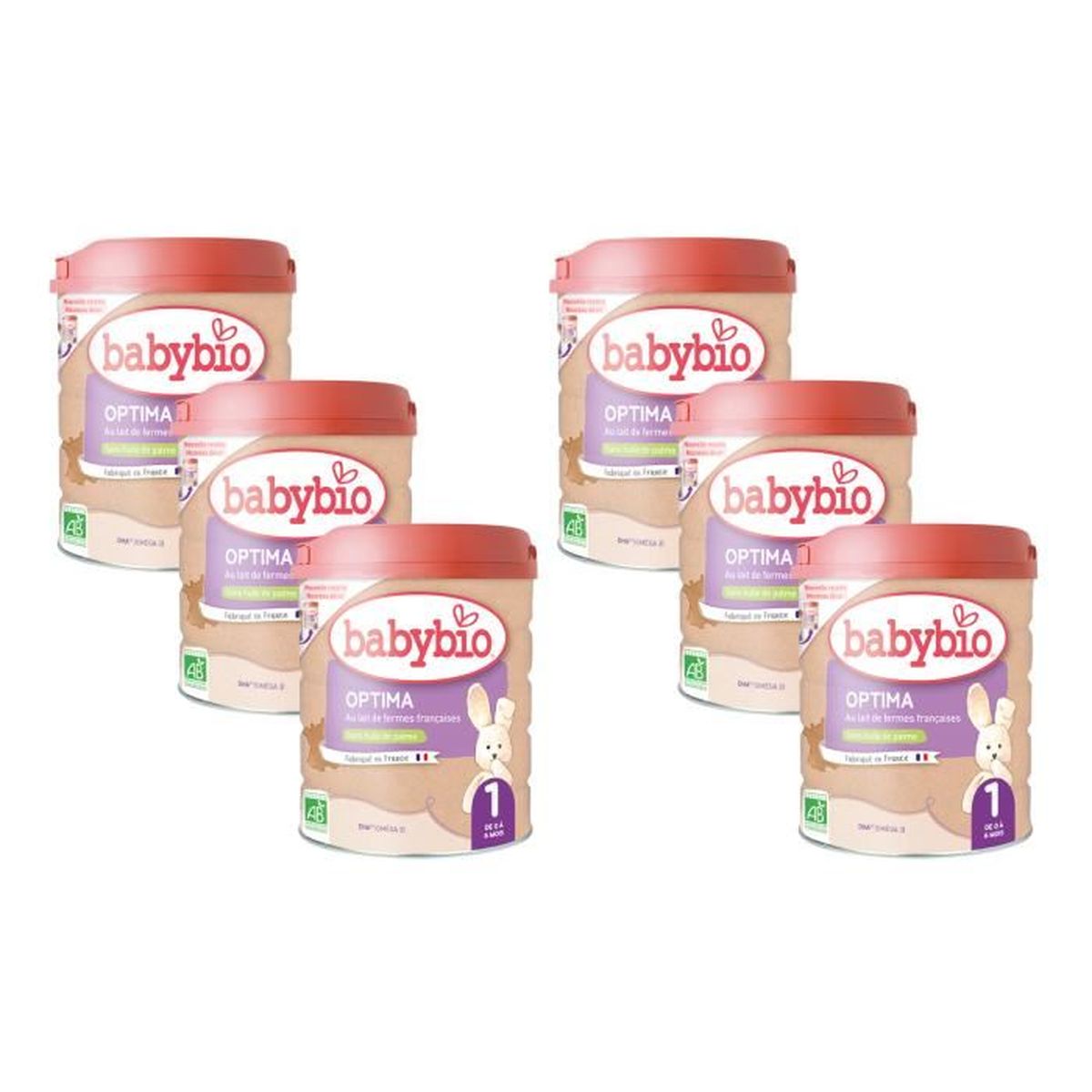 Babybio - Lait Infantile - Optima 1er âge - 800g - de 0 à 6 Mois - BIO - Fabriqué en France ...