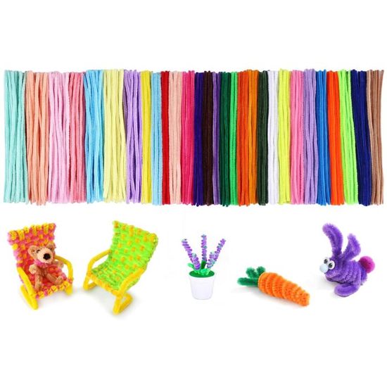 Aupnir 400 Pièces 27 Couleurs Fil Chenille, 30 cm x 6 mm Pipe Cleaners ...