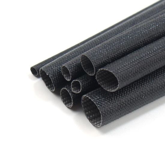 3.5mm X 5M - Gaine tressée isolée noire, 5M, 1-2-3-4-5-6-7-8-9-10-12-14 ...