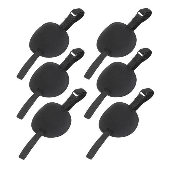 Cache-œil - KIMISS - 10 pièces - Réglable - Doux - Élastique - Noir