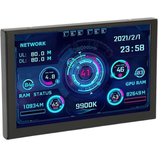 5 Pouces Ips Usb Mini Écran Aida64 Pc Cpu Ram Hdd Data Monitor,Pc ...