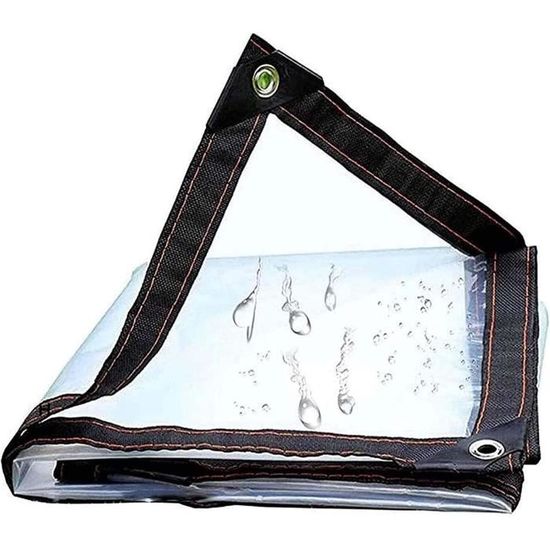 Bâche Imperméable Transparente 1x1m, Bache Plastique Transparente ...