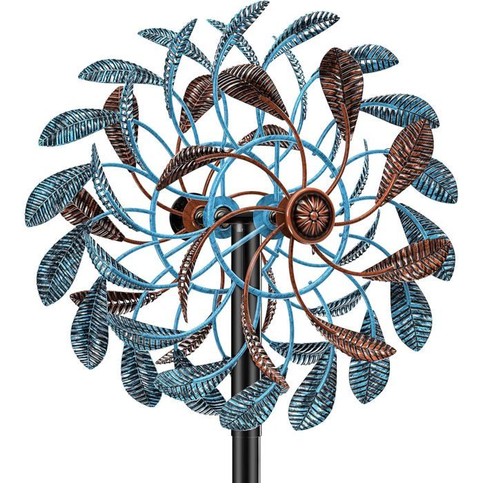 Solar Windmill, Kinetic Sculptures Double Directiolade Wind Spinner for ...
