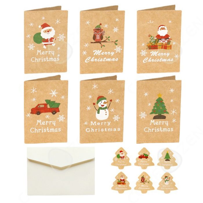Carte de noël 10,5x7cm carte vœux de noël joyeux noël vœux de noël ...