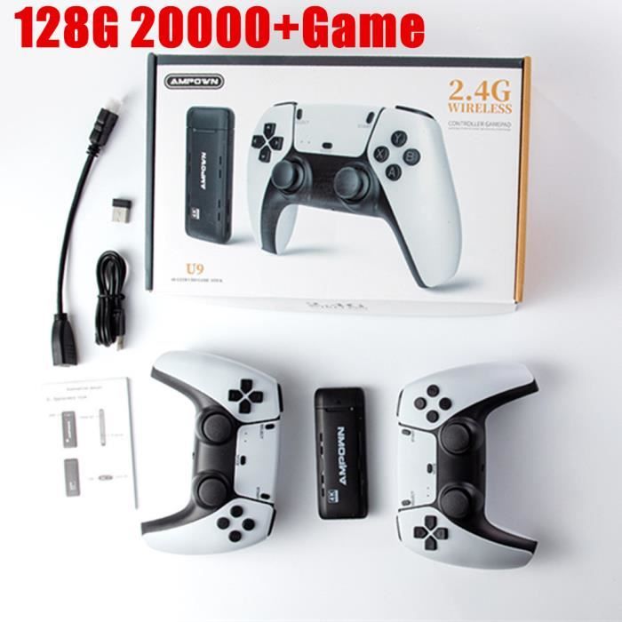 Ampown u9 128g - Console de jeux vidéo rétro avec deux manettes sans ...