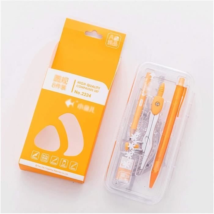Jeu de géométrie Dessin Compas Set Math Geometry Kit Ensemble de 8 ...