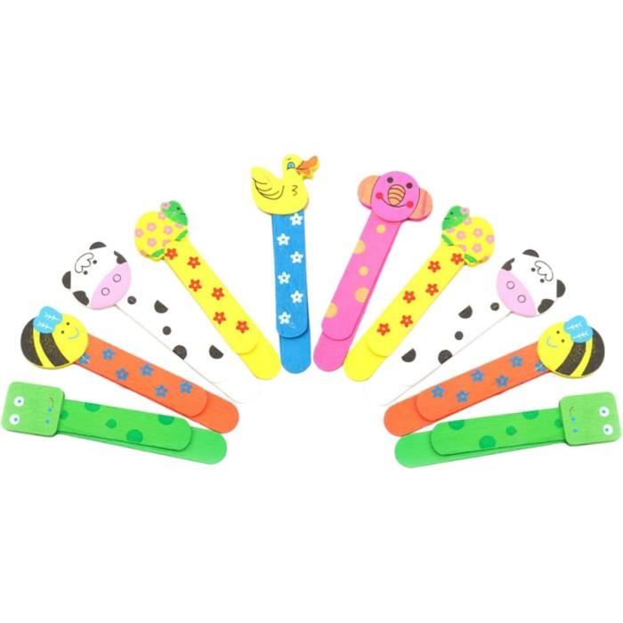 10 Pièces Signet À L'Échelle Signets Pour Enfants Règle En Bois Signets ...