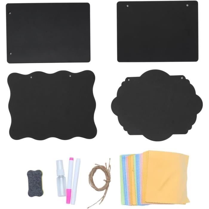 9 Pièces Mini Tableau En Bois Suspendu Tableau Suspendu Tableau Noir ...