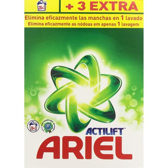 Ariel ActiliftLot de 2 packs de lessive pour machine à laver 28 ...