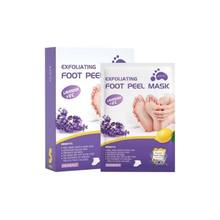 Masque pied peeling,callus peeling pieds,foot peel mask,chaussette ...