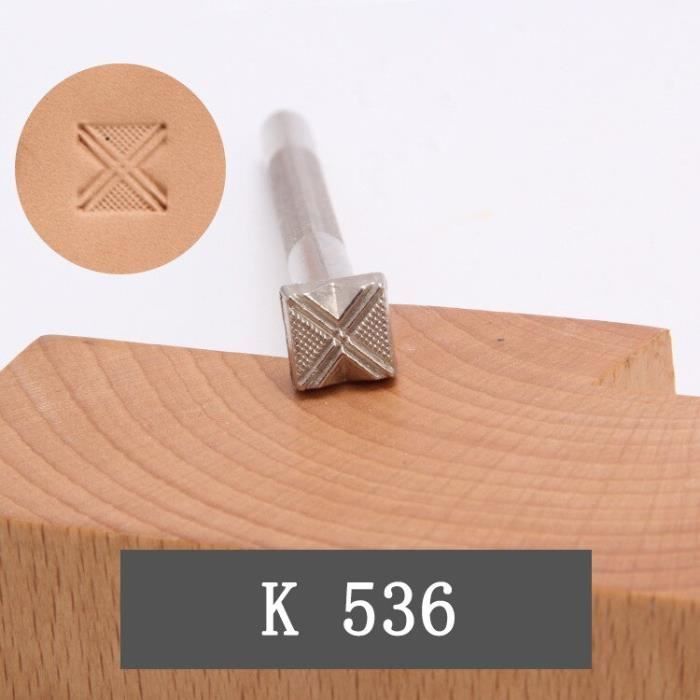 K536 - Nouveaux modèles de timbres en cuir, outils de timbres en métal pour l'artisanat du cuir ...