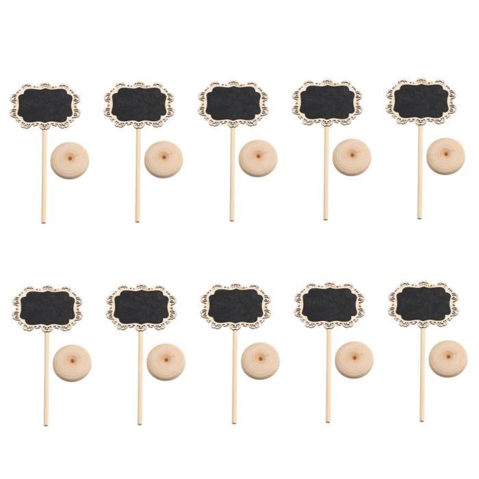 10pieces Mini tableau avec boarder décoratif et support pour une fête ...