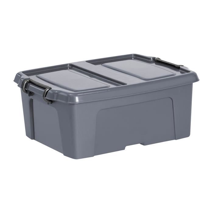 Boîte de rangement Strata Smart Box 24 litres - dim : H 19 x L 50 cm ...