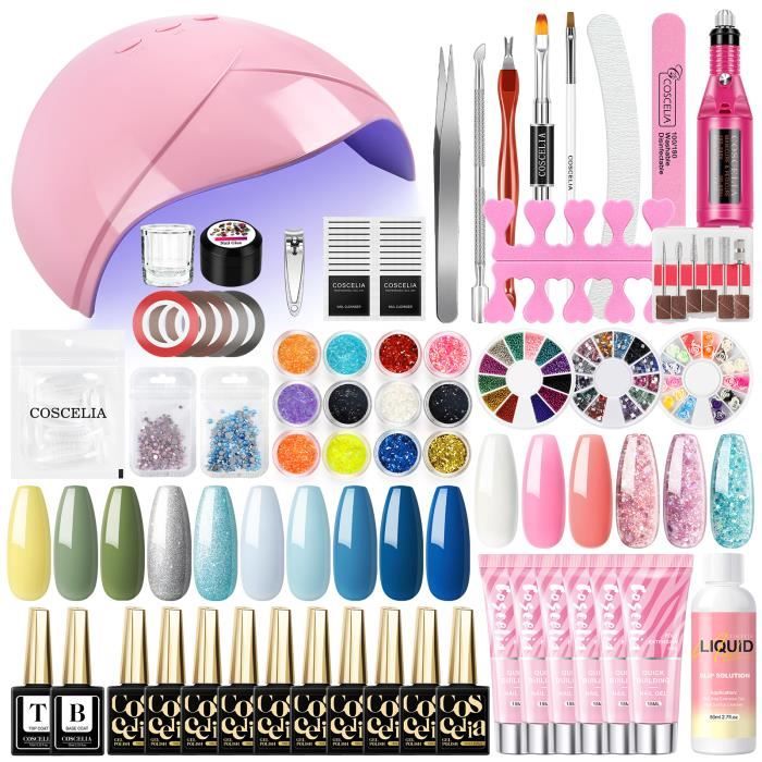 COSCELIA Manucure Kit de 10 Couleurs Vernis à Ongles 10ml 6 Couleurs ...