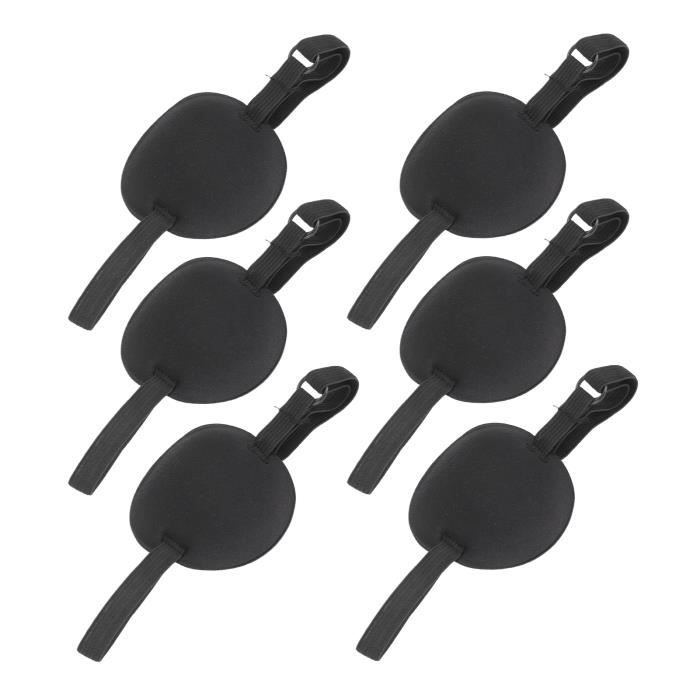 Cache-œil - KIMISS - 10 pièces - Réglable - Doux - Élastique - Noir