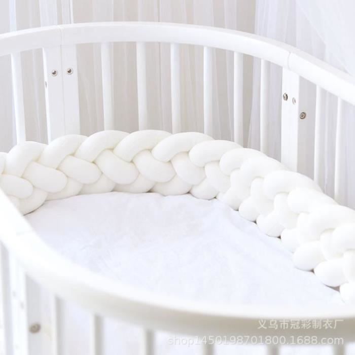 Tour de Lit Bebe Coussin Serpent Velours Berceau Pare-chocs Tresse Bebe ...