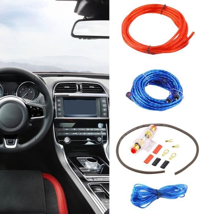 800w 8ga câblage voiture subwoofer audio amplificateur métal porte ...