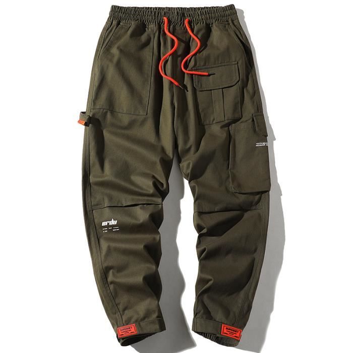 Pantalon de jogging Cargo pour hommes - Marque - Modèle - Vert - Streetwear - Multisport Cbd187 ...