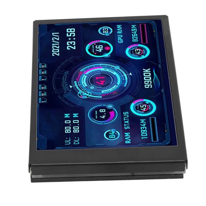 OMABETA Mini écran USB IPS Moniteur de température d'ordinateur 3,5 ...