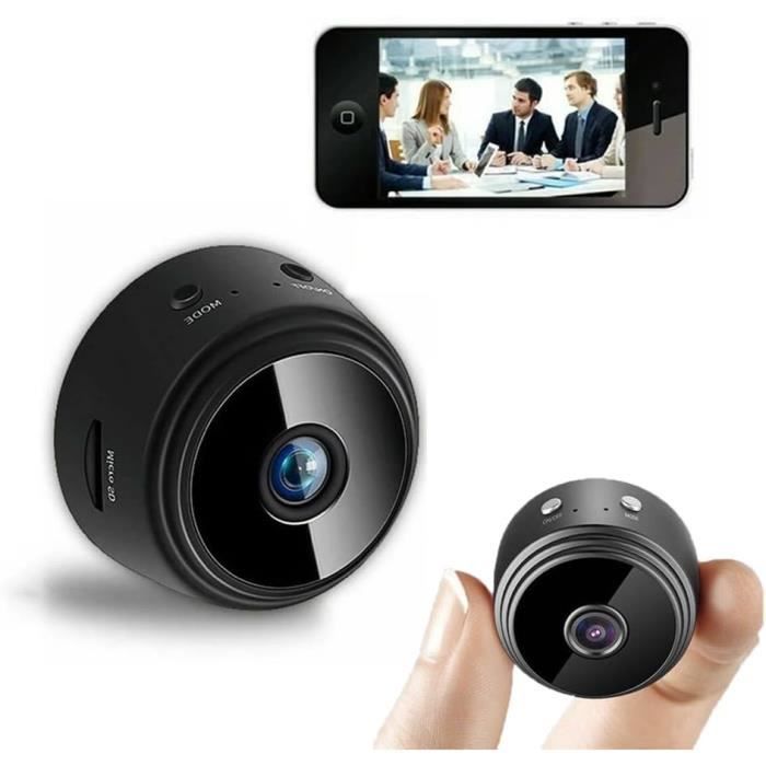 Mini Caméra Cachée Wifi 1080P Sans Fil Intérieur Microcaméra Mini ...