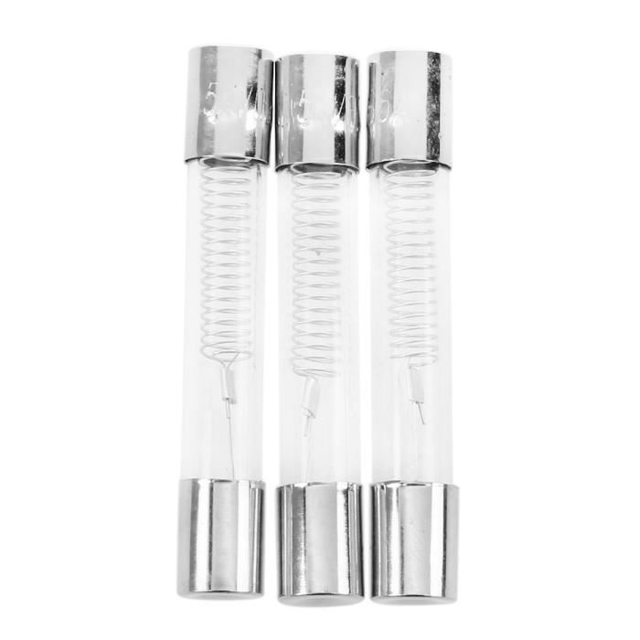 Tube En Verre Fusible 0.65 A 5kV 6 x 40mm 3 pieces - Cdiscount Bricolage
