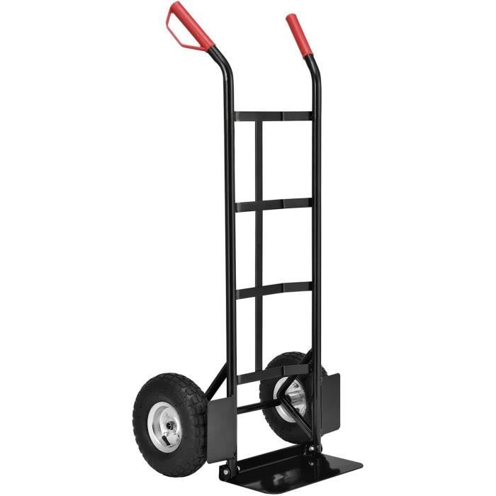 Juskys Diable Basic Pliable — Diable de Transport doté de Grandes Roues ...