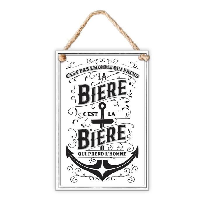 Plaque métal bière prend homme - Cdiscount Maison