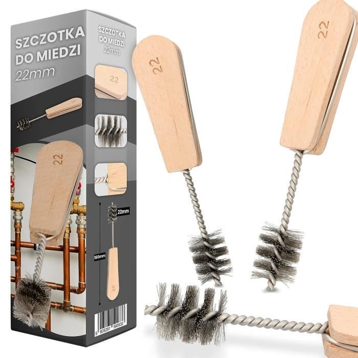 Brosse Métallique Pour 22 Mm Tube En Cuivre Brosse De Nettoyage En Acier Inoxydable Outil De ...