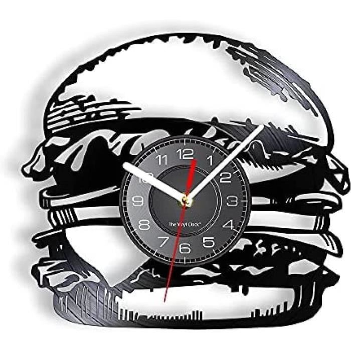 Horloges Murales Pour Le Salon Big Mac Hamburger Horloge Murale Yummy ...