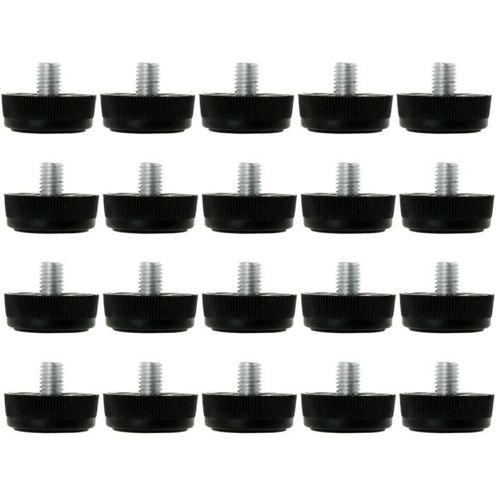 20Pcs Pieds De Nivellement Meuble Réglable Pied Réglable Patin De ...