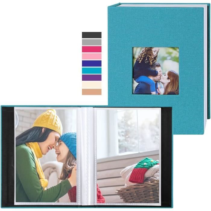 Album Photo 10X15 Mini Petit Format 50 Pochette 2 Paquets, Lin Tissu ...