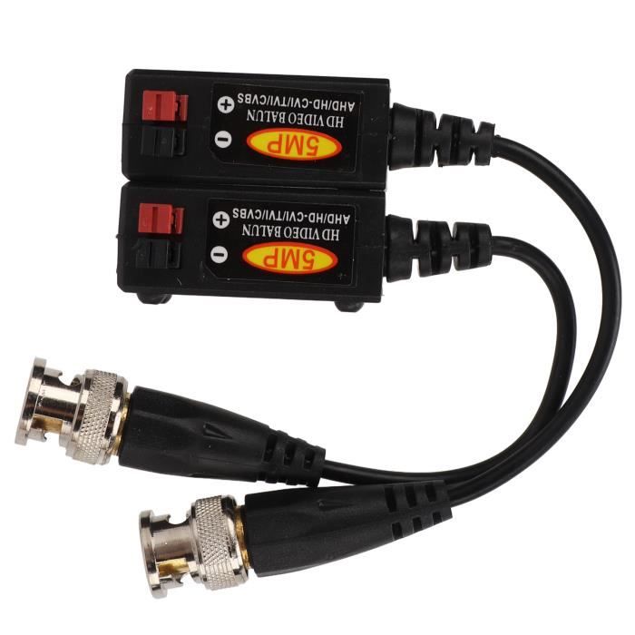YOSOO Connecteurs vidéo Balun 1 paire d'émetteurs-récepteurs vidéo HD ...