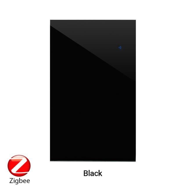 INTERRUPTEUR,Zigbee Black Switch-4-Gang--interrupteur mural tactile US Tuya Smart Life, panneau ...