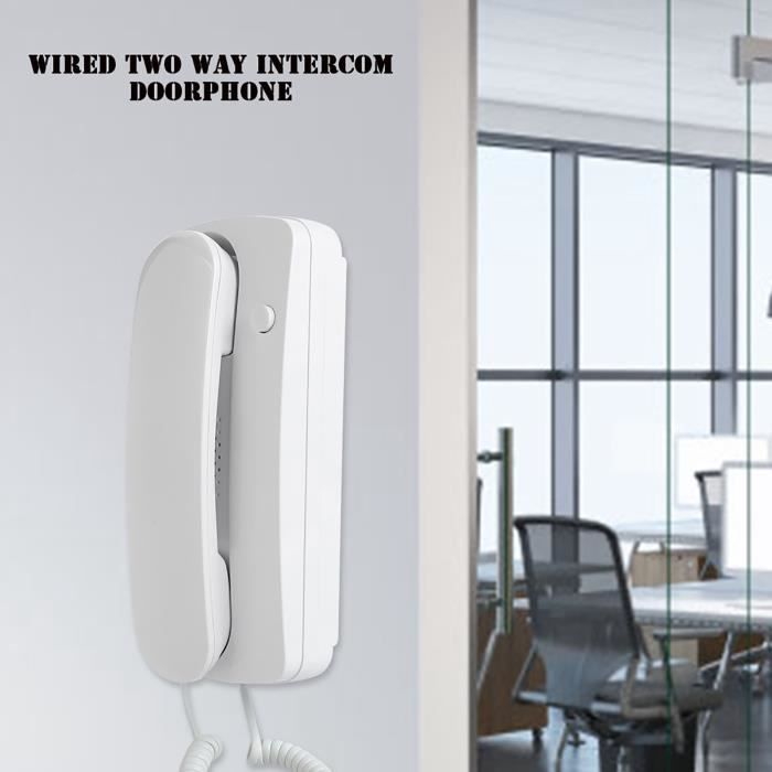 Talkie-walkie audio Interphone bidirectionnel filaire, interphone Audio ...