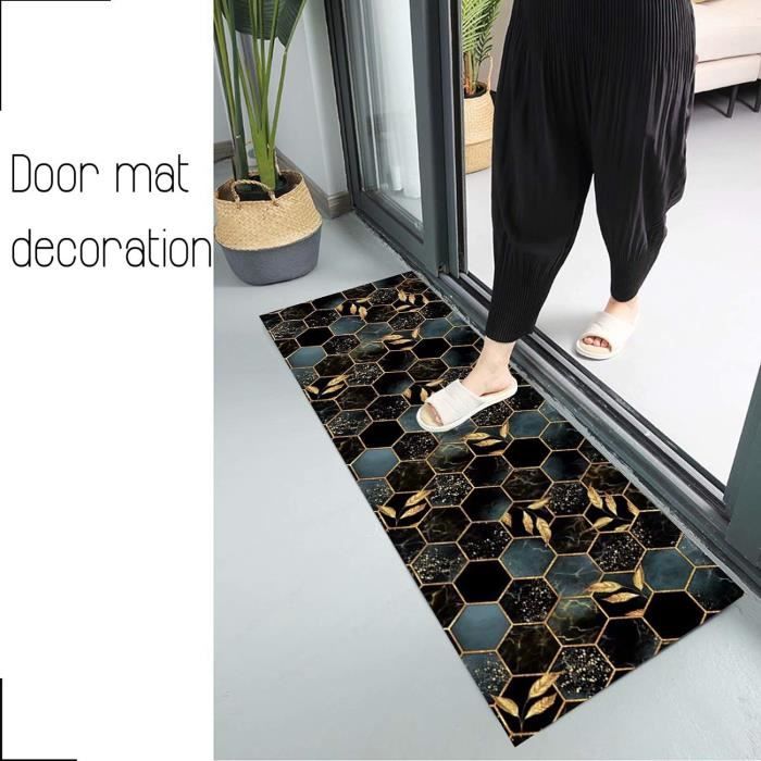 Tapis de Pas Couloir Lavable antiderapant Long Moderne Motifs ...