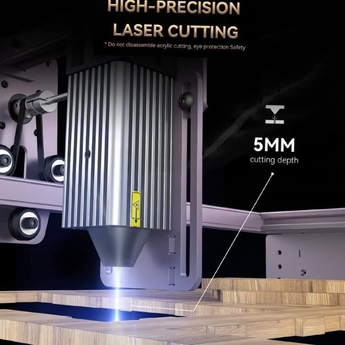 Graveur Laser,A5 Pro 40W Laser Engraver CNC Desktop DIY Laser Gravure ...