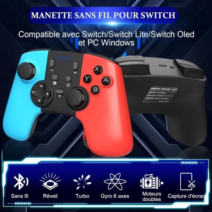 Manette Switch, Manette Pro Pour Switch Sans Fil Pour Switch-Switch ...