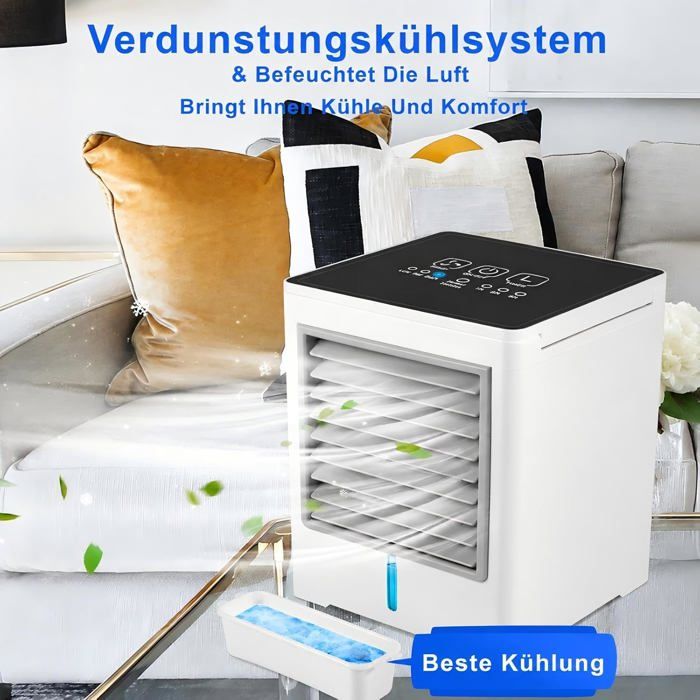 Climatiseur Mobile Portable, Refroidisseur D’Air Silencieux Avec Grand ...