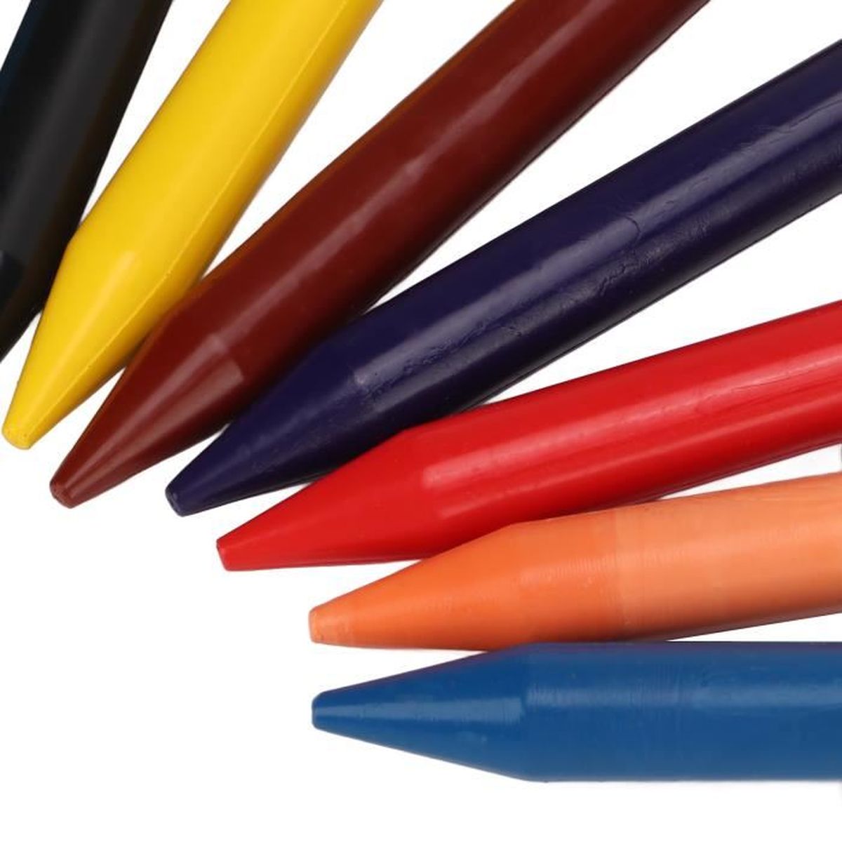 LMC -12 Crayons de couleur dessin animé tête d'animal Crayons de bébé ...