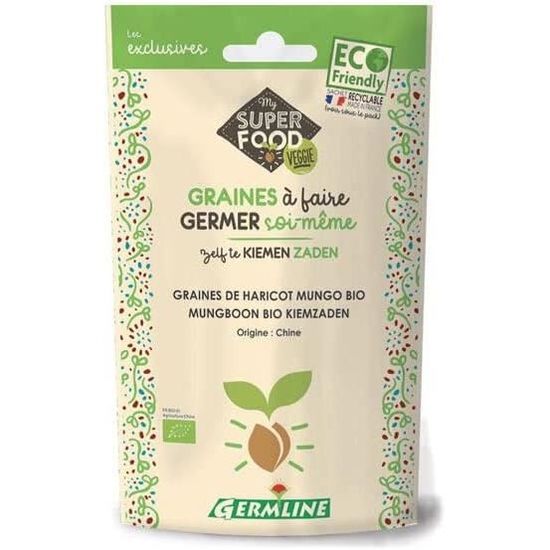 Germ'Line - Graines À Germer Bio Haricot Mungo Soja Vert 200G - Lot De ...