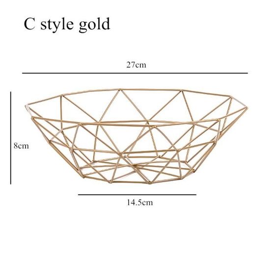 Panier à linge - C style gold - Métal - Scandinave - Moderne - Beige ...
