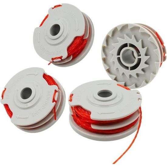 Lot De 4 Bobines De Fil Pour Débroussailleuse Flymo Fly021 - 1,5 Mm - 11 M - Compatible Avec Les ...