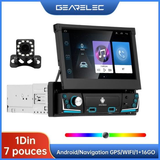 Autoradio GEARELEC Android 7 Pouces WiFi RDS GPS Bluetooth - Cdiscount Auto