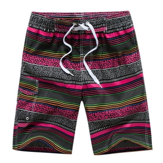 Short Homme Imprimé Fashion Été Short De Plage Homme Doublure Filet ...