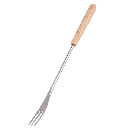Qualité-Fourchette À Barbecue 265Cm Manche En Bois Bbq Fourchette Rôtir ...
