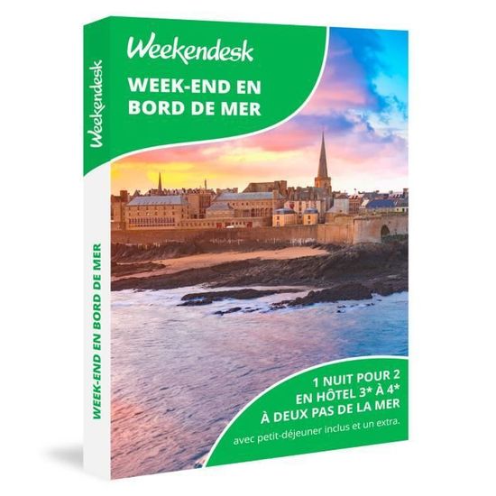 Weekendesk - Coffret cadeau - Week-end en bord de mer - 1 nuit pour 2 ...