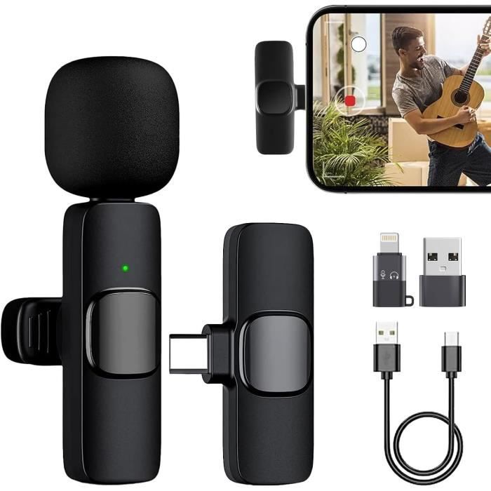 Mini Microphone Multifonction pour vidéo, Microphone sans Fil pour ...