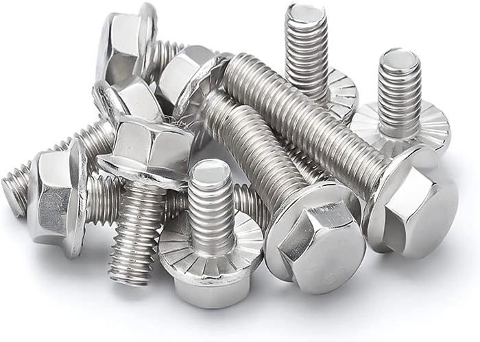 Boulon À Bride Vis À Tête Hexagonale Avec Flange En Acier Inoxydable M8×50Mm,5 Pcs[J4270 ...