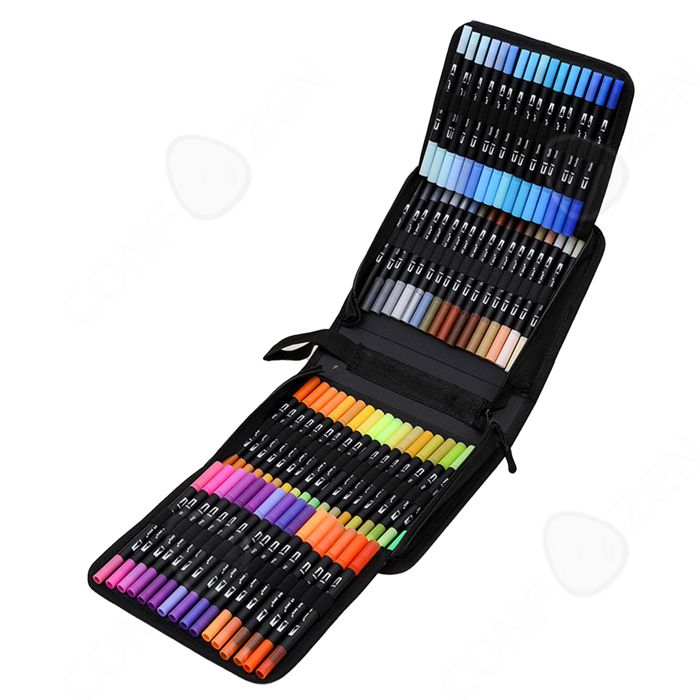 C Feutres 120 couleurs feutres de couleur feutres lavables feutres ...