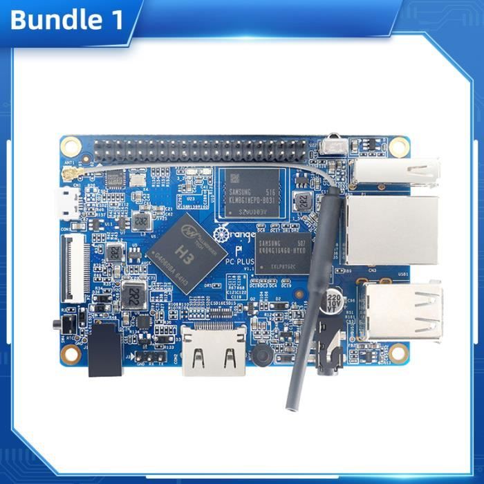 Fongeon 1 - Orange Pi Pc Plus H3 Quad-core 8 Go Emmc Wifi En Option Boîtier Acrylique ...